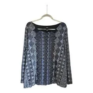Alfani | Tops | Alfani Womens 2x Blouse Top Semi Sheer Ls Bubble Hem ...